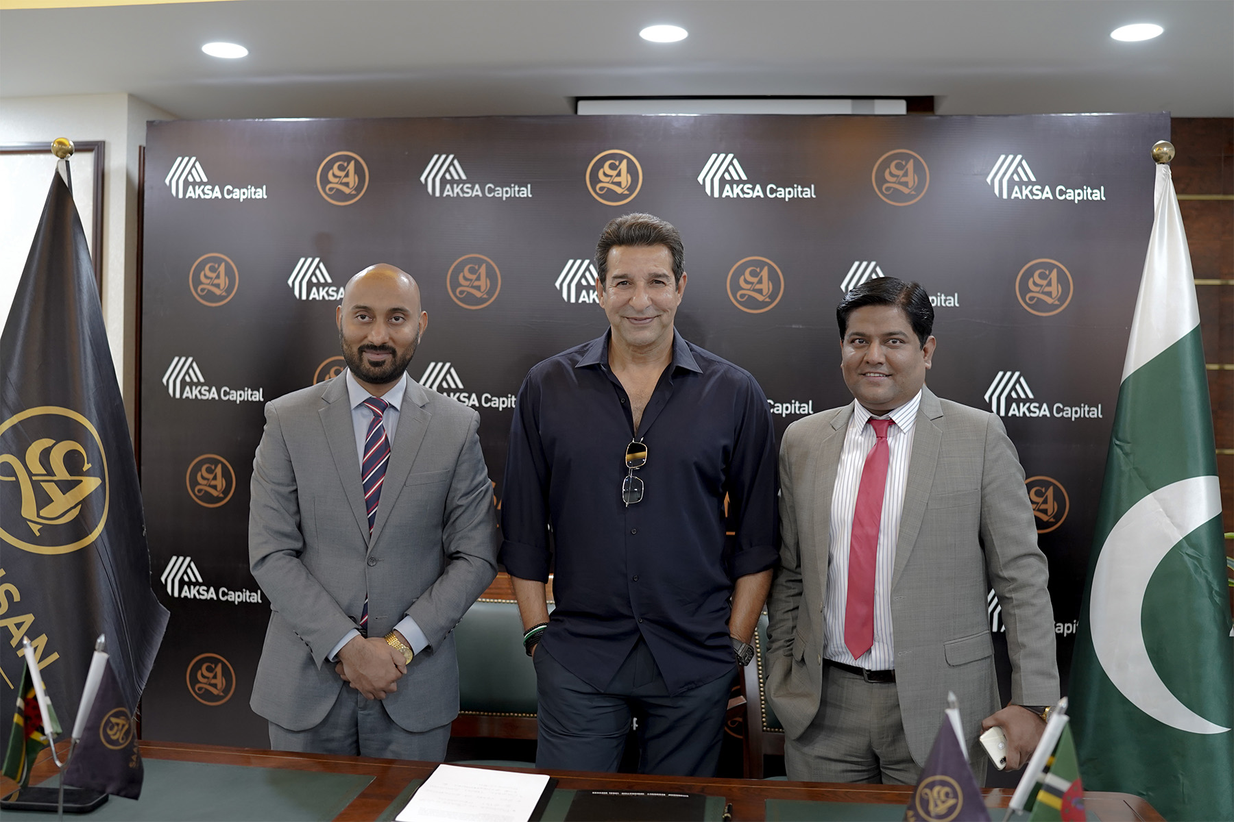 Saad Ahsan Signs MOU with Wasim Akram as Brand Ambassador